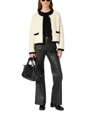 Gerard Darel Ewa Contrast Trim Cardigan