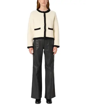 Gerard Darel Ewa Contrast Trim Cardigan