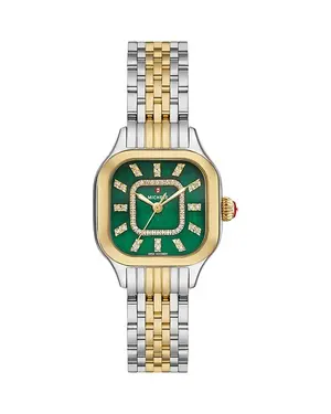 Michele Meggie Watch, 29mm - Green/two Tone
