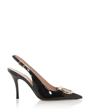 FERRAGAMO Sara Slingback Pumps - Nero