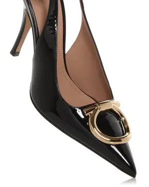 FERRAGAMO Sara Slingback Pumps - Nero