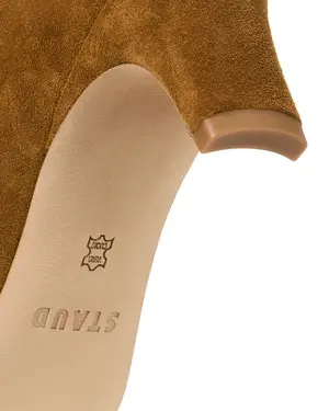 Staud Wally Suede Mid-calf Boots - Tan