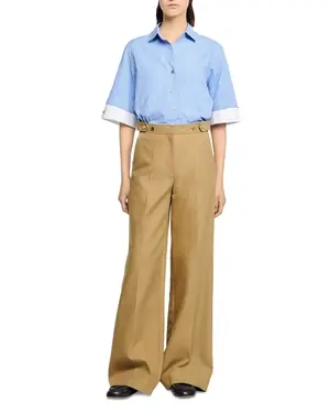 Sandro Wide Leg Pants
