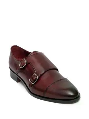 SOMMET Double-buckle Calf Leather Oxford Shoes