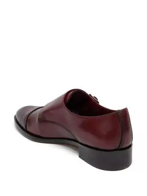 SOMMET Double-buckle Calf Leather Oxford Shoes
