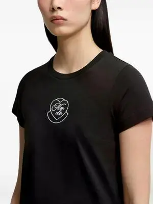 Moncler Heart-logo T-shirt - Black