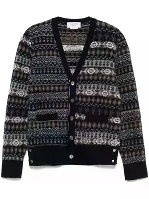 Thom Browne Fair Isle Wool Cardigan