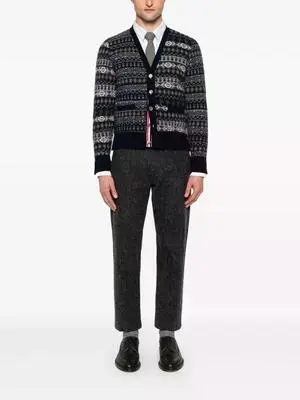 Thom Browne Fair Isle Wool Cardigan