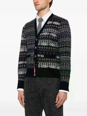 Thom Browne Fair Isle Wool Cardigan