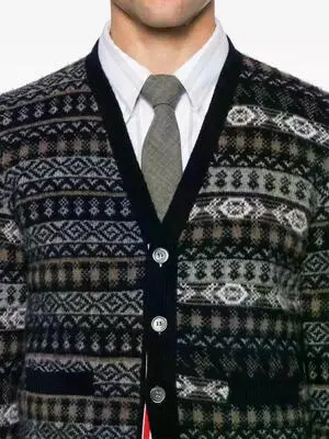 Thom Browne Fair Isle Wool Cardigan
