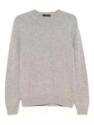 ZANONE Crew-neck Wool Sweater - Grey