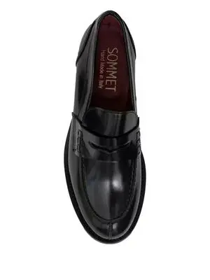 SOMMET Penny-strap Leather Loafers