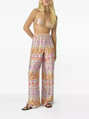 Missoni Zig Zag-pattern Trousers - Pink