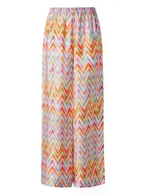 Missoni Zig Zag-Pattern Trousers Sm9qz Multicolored