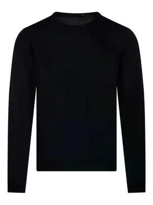 ROBERTO COLLINA Crew-neck Long-sleeve Sweater - Black