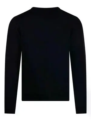 ROBERTO COLLINA Crew-neck Long-sleeve Sweater - Black