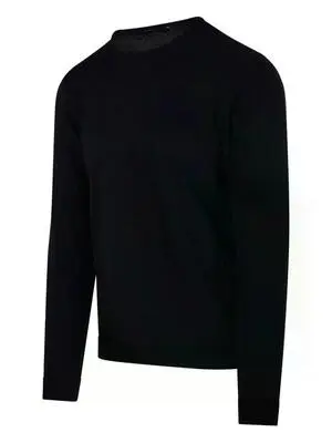 ROBERTO COLLINA Crew-neck Long-sleeve Sweater - Black