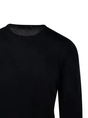 ROBERTO COLLINA Crew-neck Long-sleeve Sweater - Black