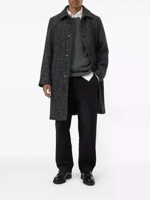 Closed Herringbone Pattern Coat