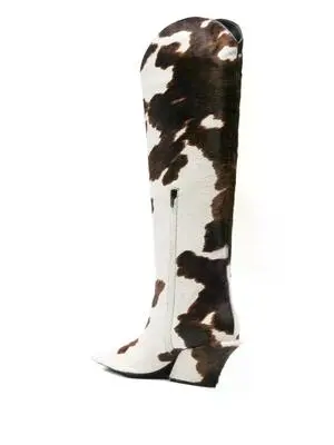 MUGLER 70mm Cowhide Leather Boots