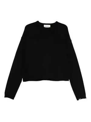 EXTREME CASHMERE X Crew-neck Cropped Sweater
