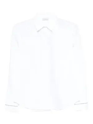 Peserico Long-sleeve Buttoned Shirt - White