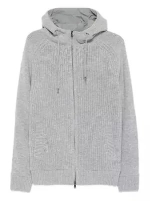 Herno Zip-up Wool Hoodie