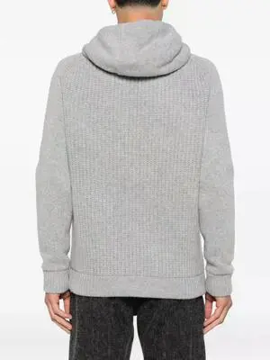 Herno Zip-up Wool Hoodie