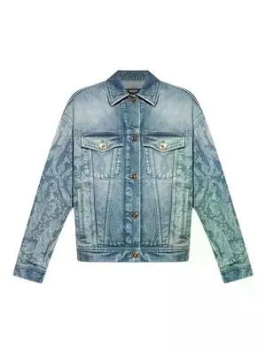 Versace Floral-print Denim Jacket