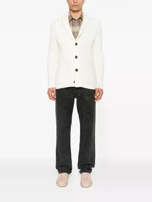 Tagliatore Shawl-collar Ribbed Cardigan
