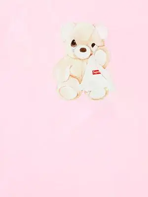 Supreme Bear-print T-shirt - Pink