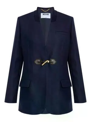 Moschino Elbow-patch Wool-blend Blazer