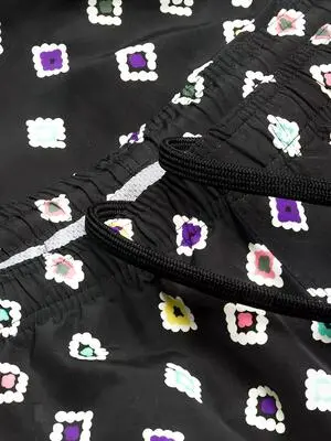 Needles Patterned Swim Shorts - Black