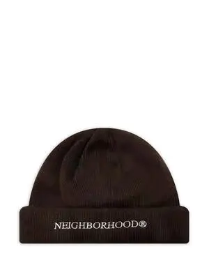 NEIGHBORHOOD Embroidered Beanie - Brown