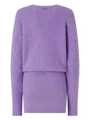 Pinko Cable-knit Button Dress