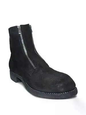 Guidi Zip-front Suede Boots