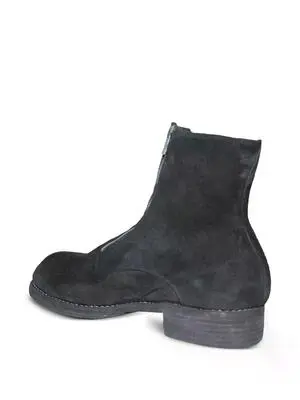 Guidi Zip-front Suede Boots