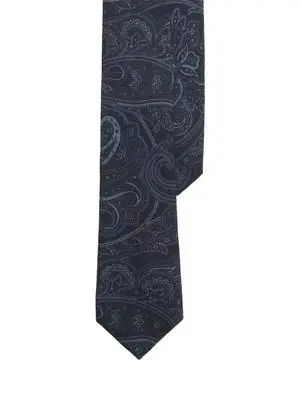 Ralph Lauren Purple Label Paisley-print Neck Tie - Blue