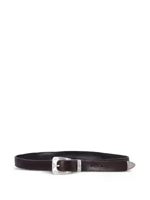 FABRIZIO MANCINI Norvegia Leather Belt - Brown