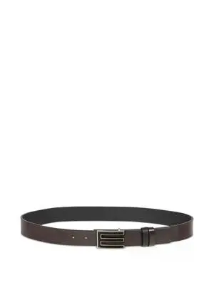 Etro Reversible Leather Belt - Black