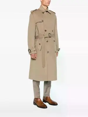 Canali Belted Double-breasted Coat