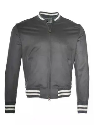 Kiton Didier Ribbed-trim Cashmere Bomber Jacket