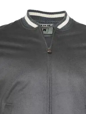 Kiton Didier Ribbed-trim Cashmere Bomber Jacket