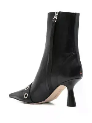 AeydĒ 80mm Buckle-detail Pointed-toe Boots