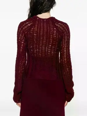 Séfr Open-knit Sweater - Red