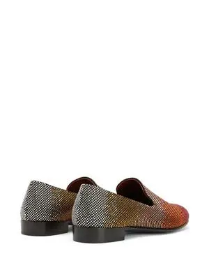 GIUSEPPE ZANOTTI Lewis Sparkle Crystal-embellished Loafers - Multicolour