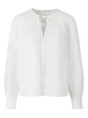 Ulla Johnson Embroidered Lace-insert Blouse