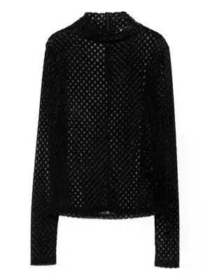 Patrizia Pepe Mesh-panel Blouse