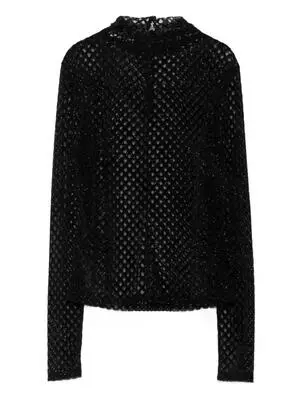 Patrizia Pepe Mesh-panel Blouse