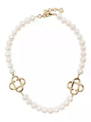 Casablanca Pearl-embellished Necklace - Gold